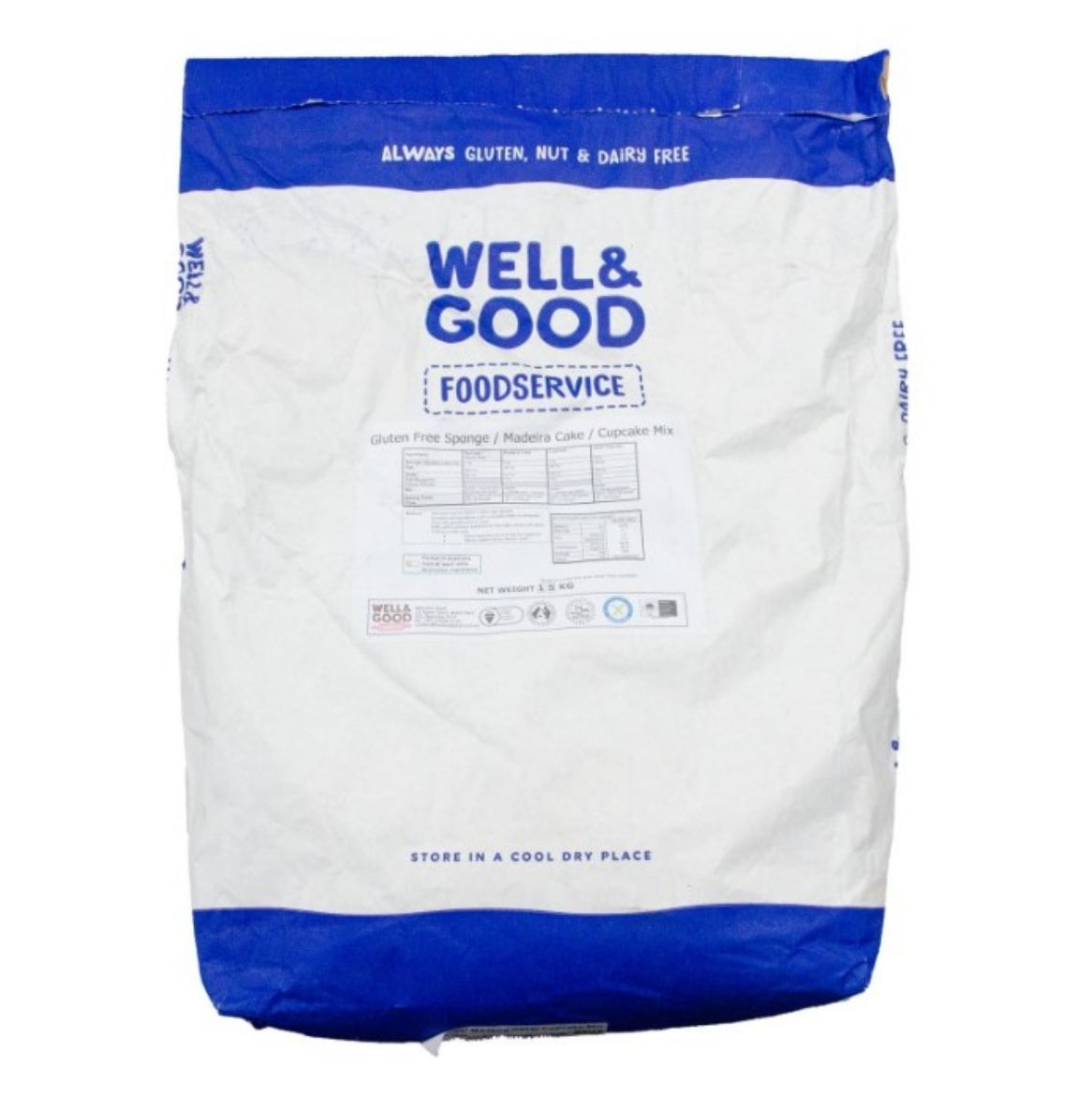 15kg Well and Good - Sponge / Madeira / Cupcake Mix *Pre-order ...