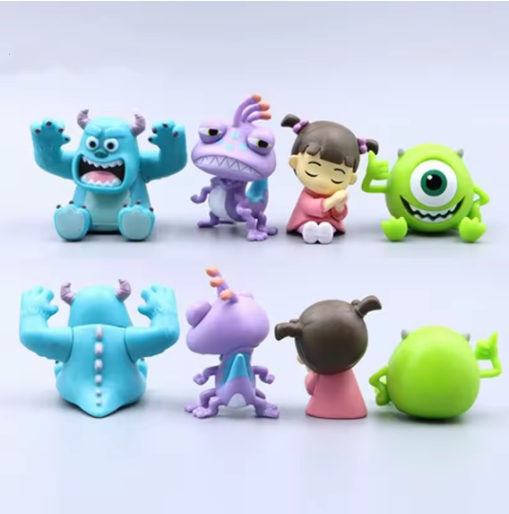 4PC Monsters Inc Figurine Set – Skysies Cakes