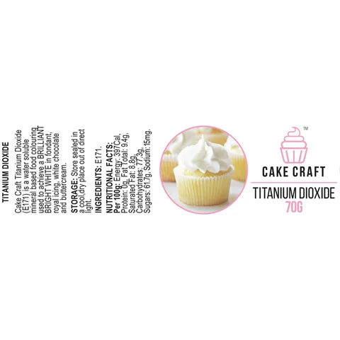 Cake Craft Titanium Dioxide 70g – Skysies Cakes