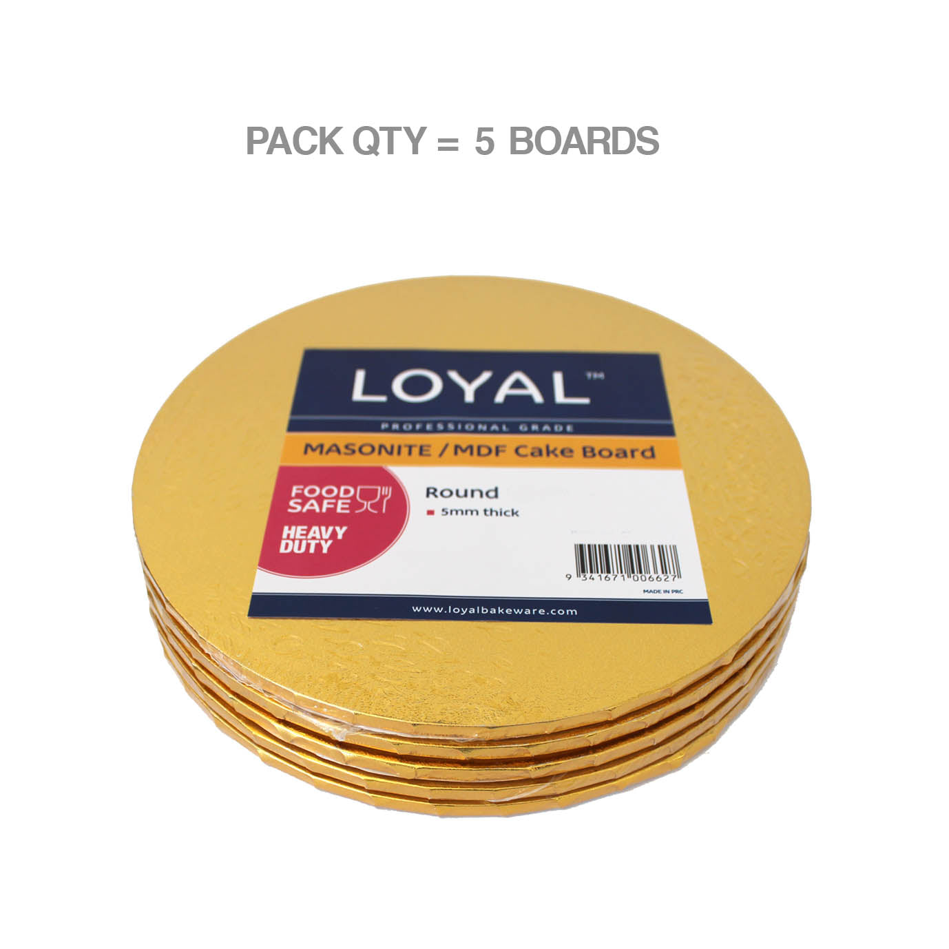 Loyal Gold 5mm Round Boards - Assorted Sizes – Skysies Cakes
