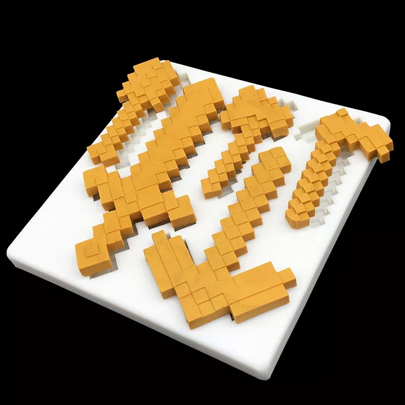 Silicone Mould - Minecraft Tools / Weapons - S423 – Skysies Cakes